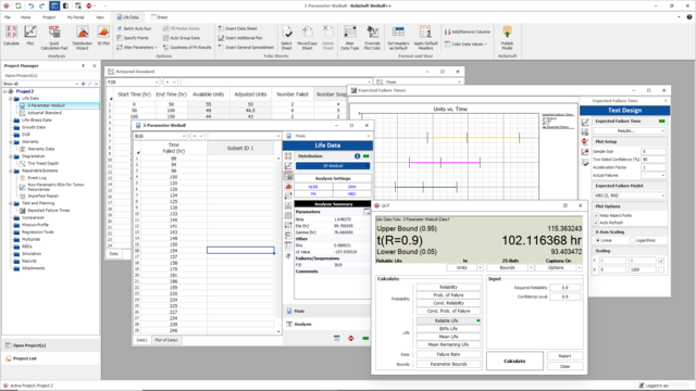 ReliaSoft BlockSim: System reliability, availability, maintainability